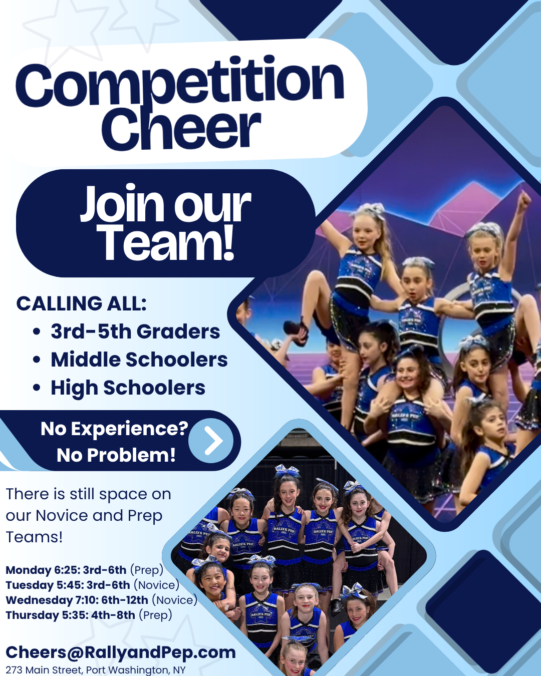 2025-2026 Competition Cheer – Rally & Pep